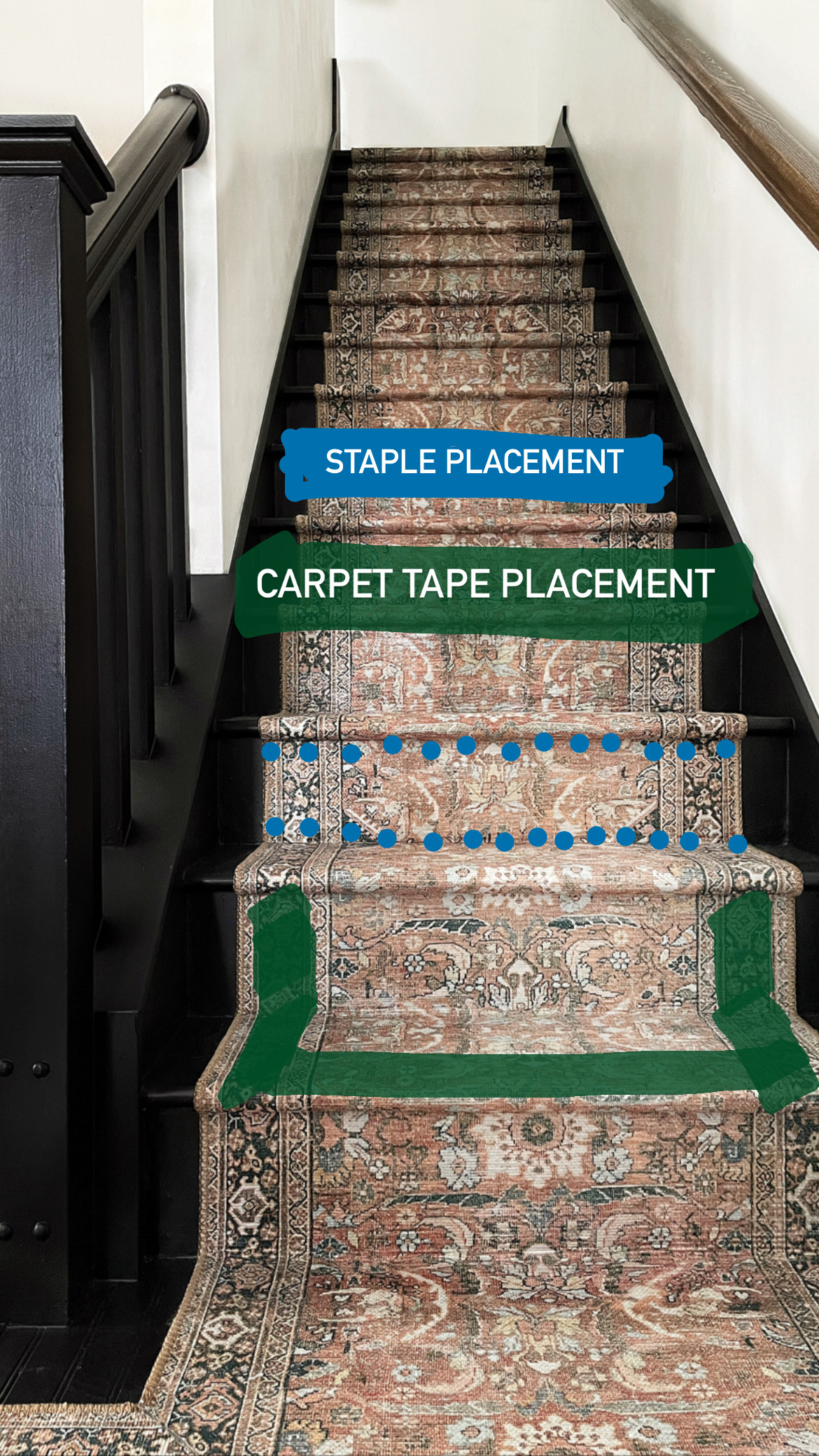How to Install a Stair Runner (Step-by-Step Tutorial) | Our Aesthetic Abode