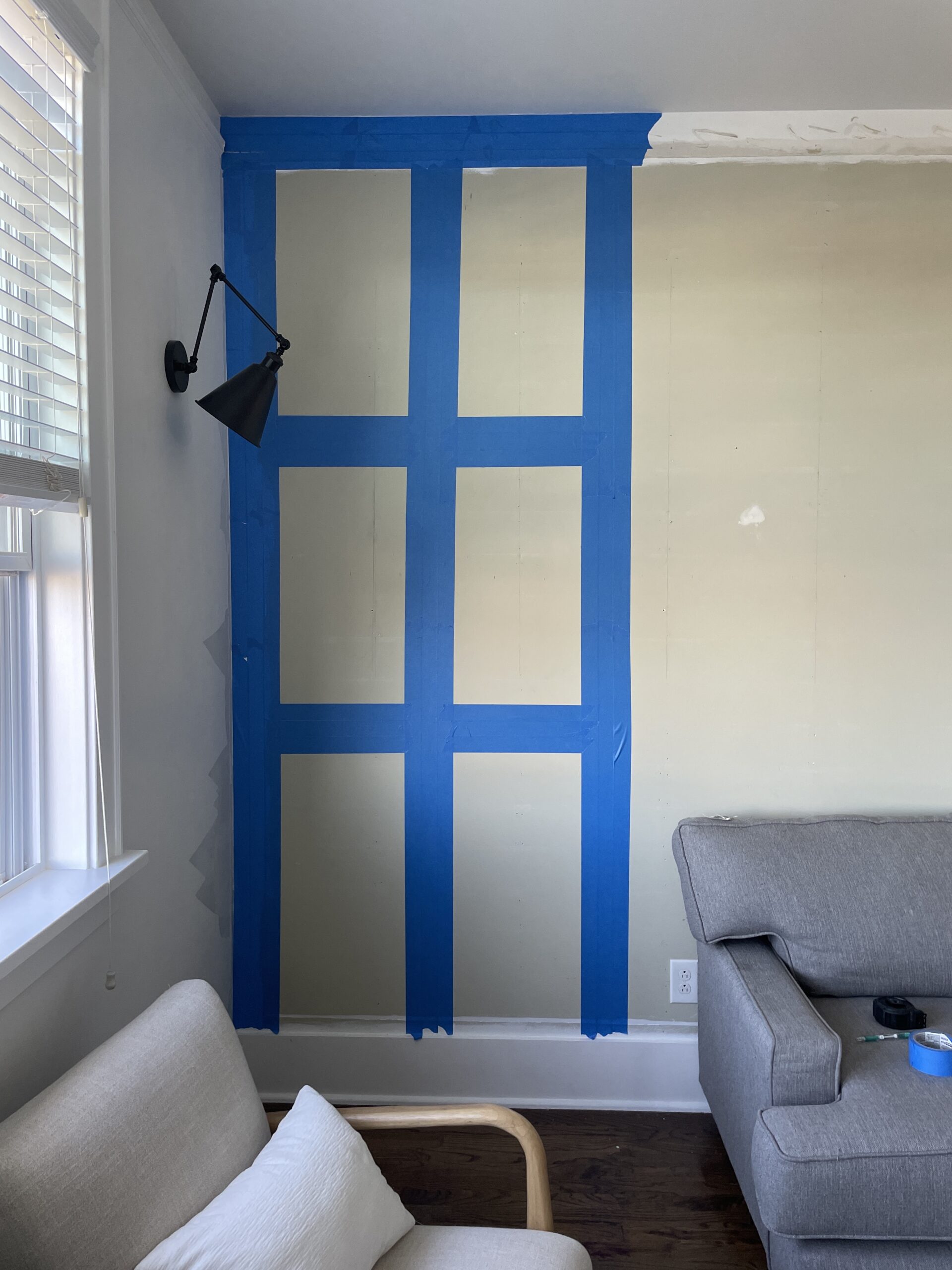 Recessed Wainscoting Panels: DIY Living Room Wall | Our Aesthetic Abode
