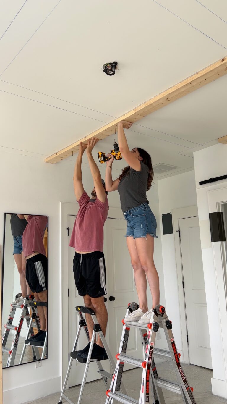 How to Build a DIY Coffered Ceiling (Step-by-Step) | Our Aesthetic Abode