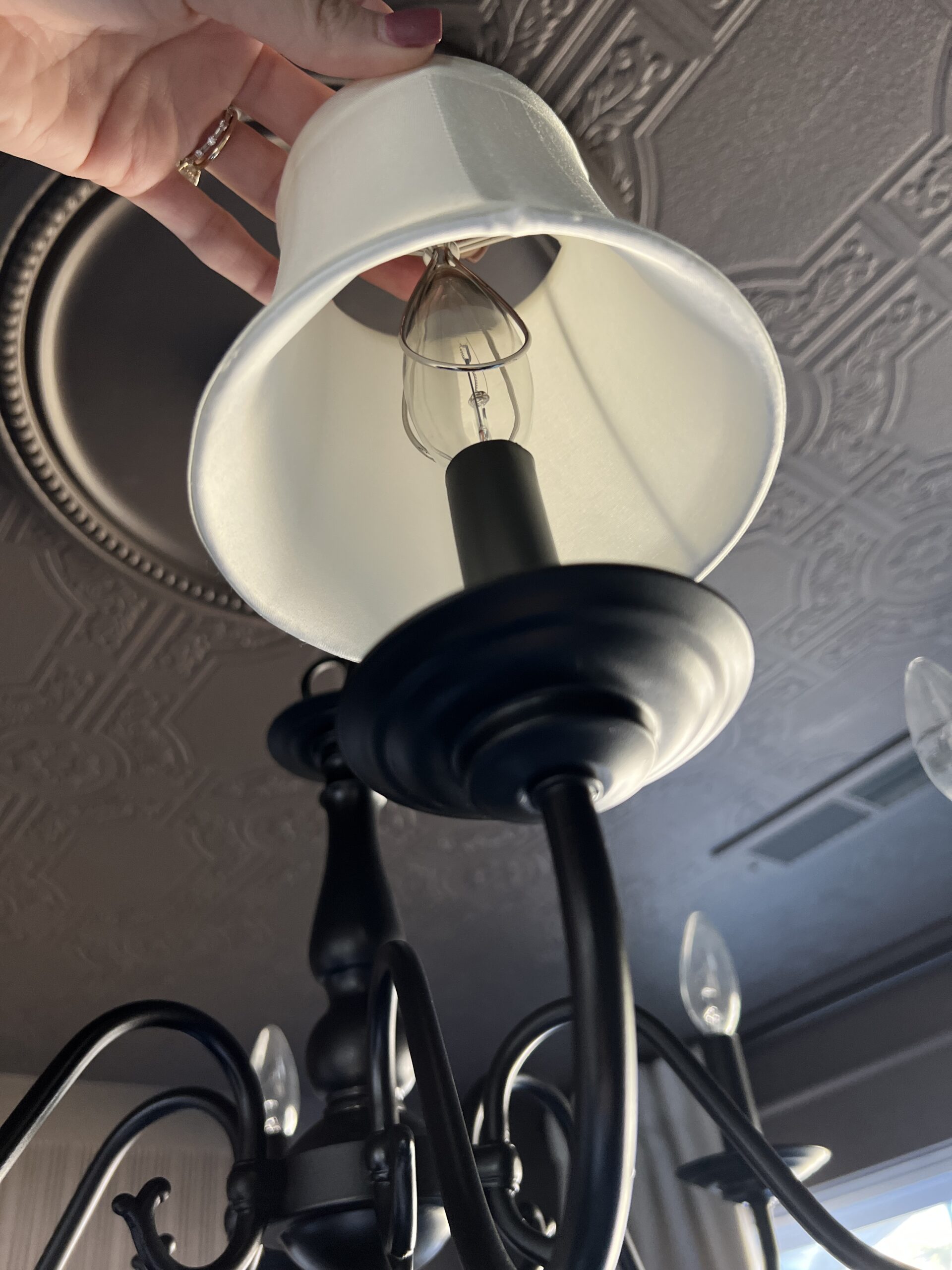 Easy DIY Brass Chandelier Makeover (Step-by-Step) | Our Aesthetic Abode