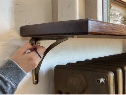 Easy and Stylish Radiator Shelf DIY with Brackets | Our Aesthetic Abode
