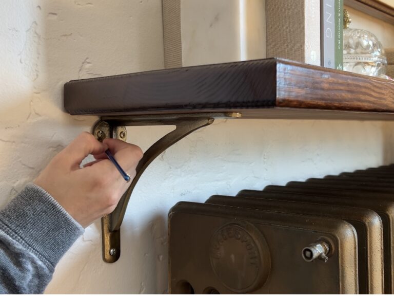 Easy and Stylish Radiator Shelf DIY with Brackets | Our Aesthetic Abode