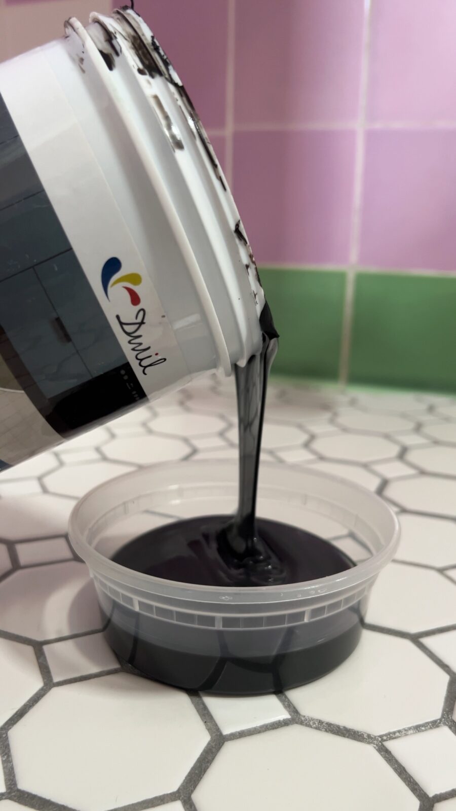 Bathroom Makeover Part 1: How to Paint Floor Tile | Our Aesthetic Abode