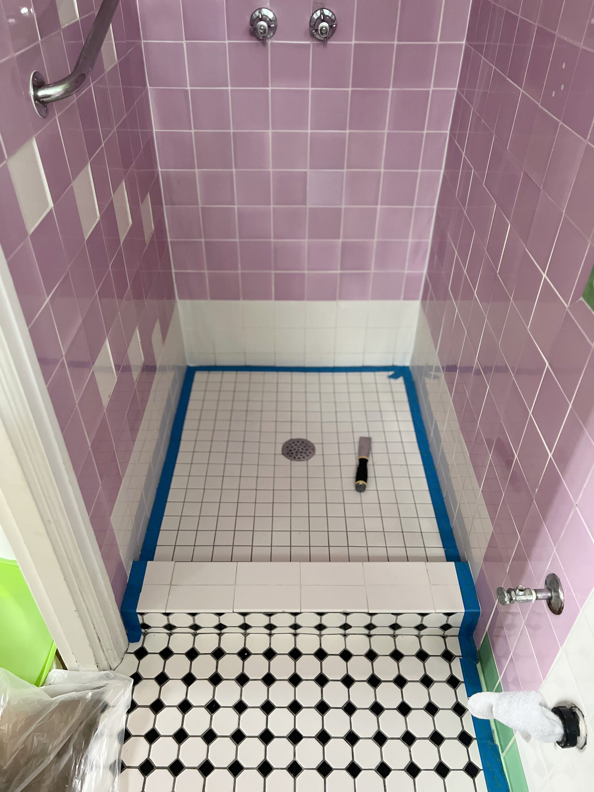 Bathroom Makeover Part 2: How to Paint Shower Tile | Our Aesthetic Abode