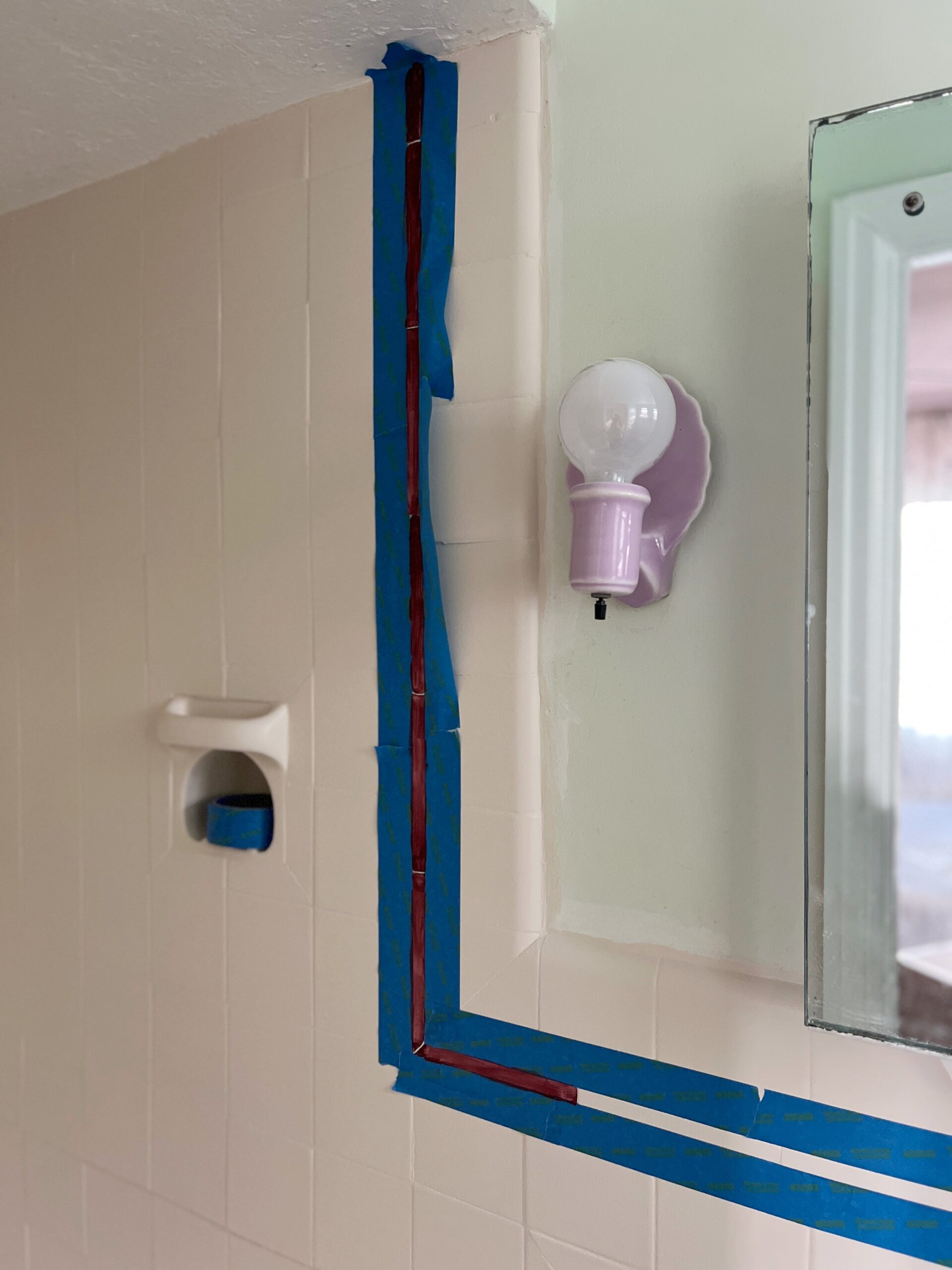 Bathroom Makeover Part 2: How to Paint Shower Tile | Our Aesthetic Abode