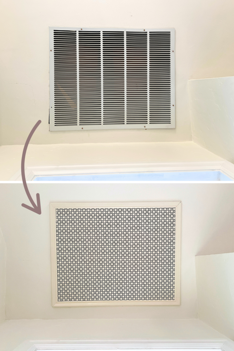 Easy & Decorative DIY Air Vent Cover (On a Budget!) | Our Aesthetic Abode