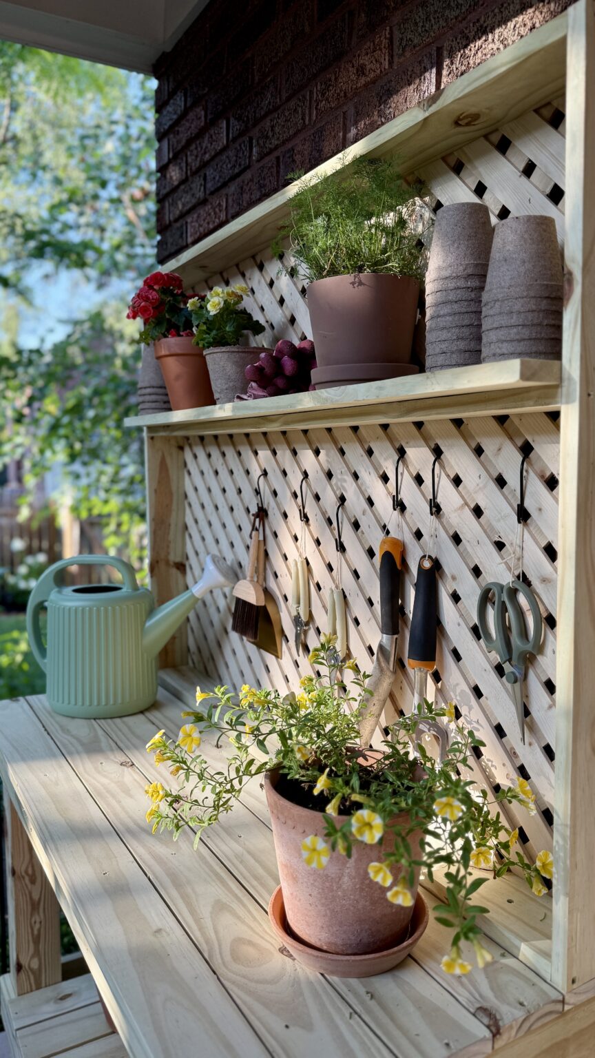 Simple DIY Gardening Table (Step-by-Step Plans) | Our Aesthetic Abode